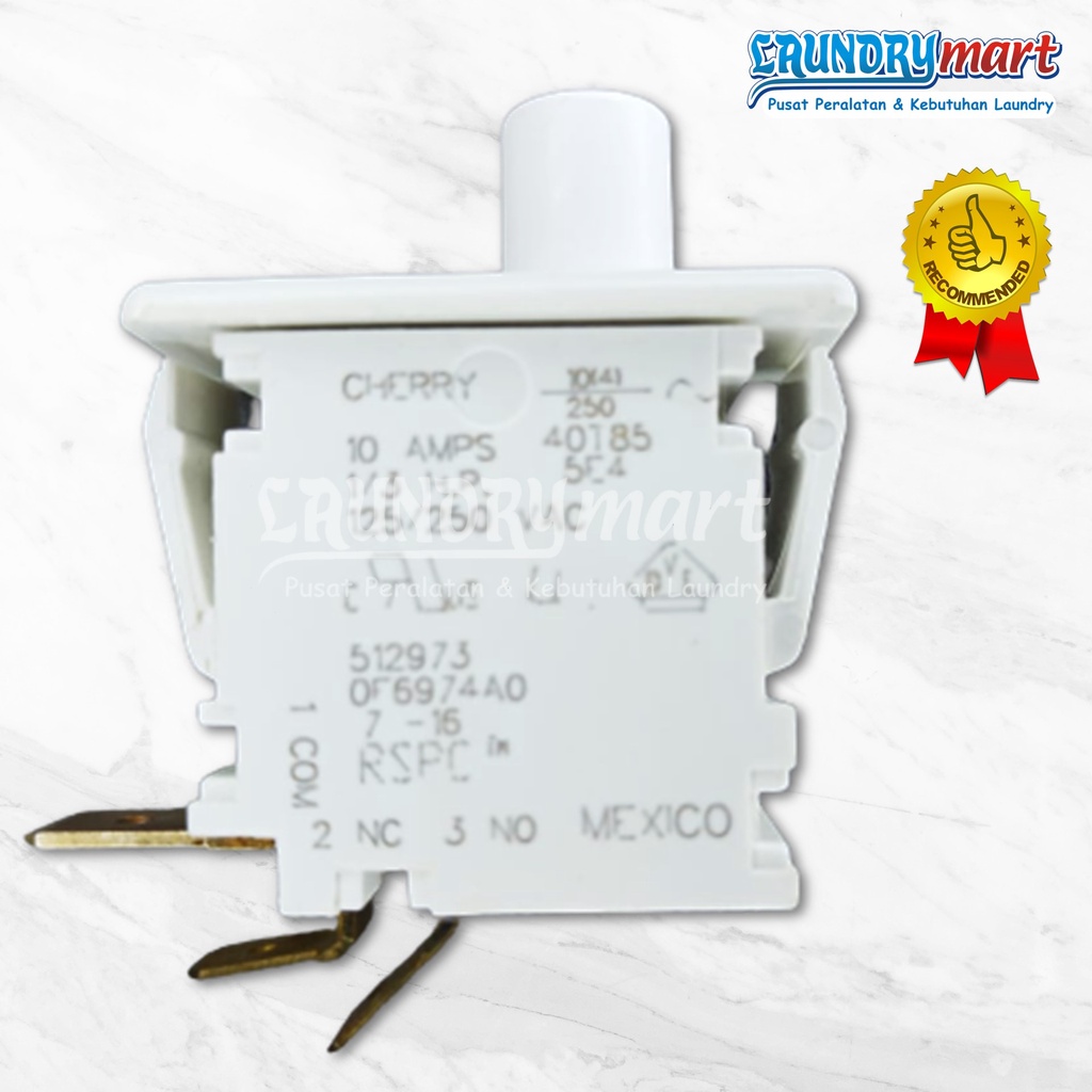 Jual DOOR SWITCH PUSH BUTTON DRYER IPSO, SPEED QUEEN, HUEBSCH, UNIMAC ...