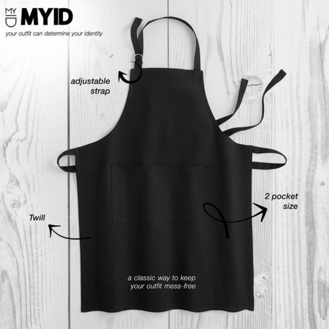 Jual Apron Multifungsi / apron barista/ Celemek masak bahan Drill polos ...