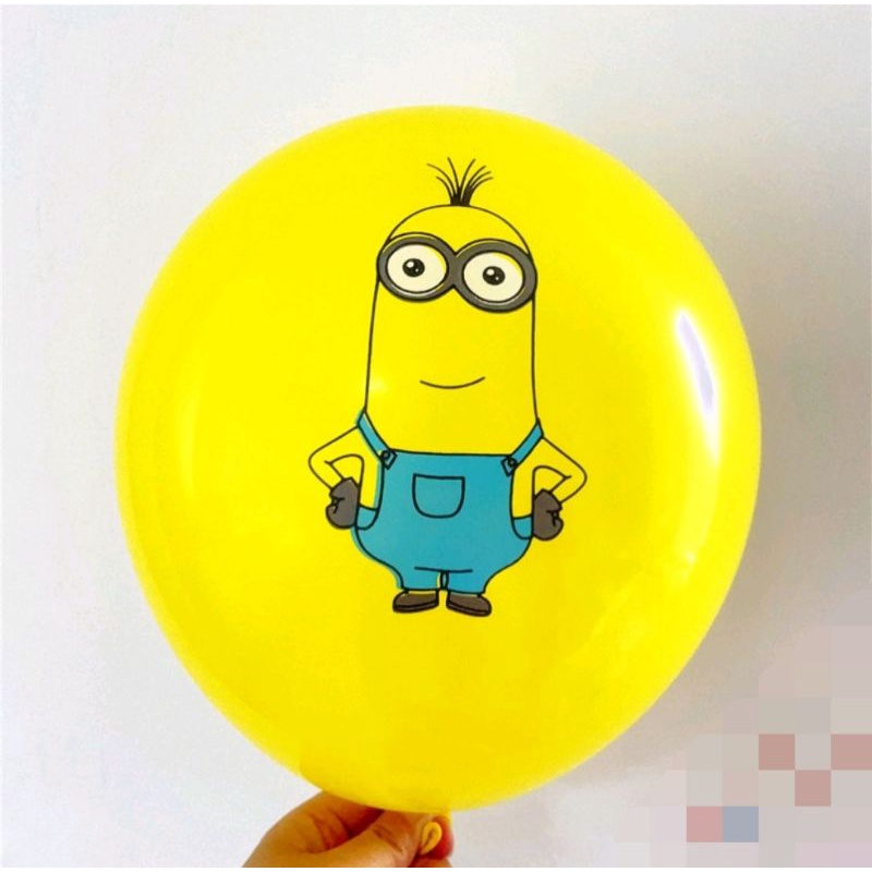 Jual balon Minions latex topper minions kertas banner | Shopee Indonesia