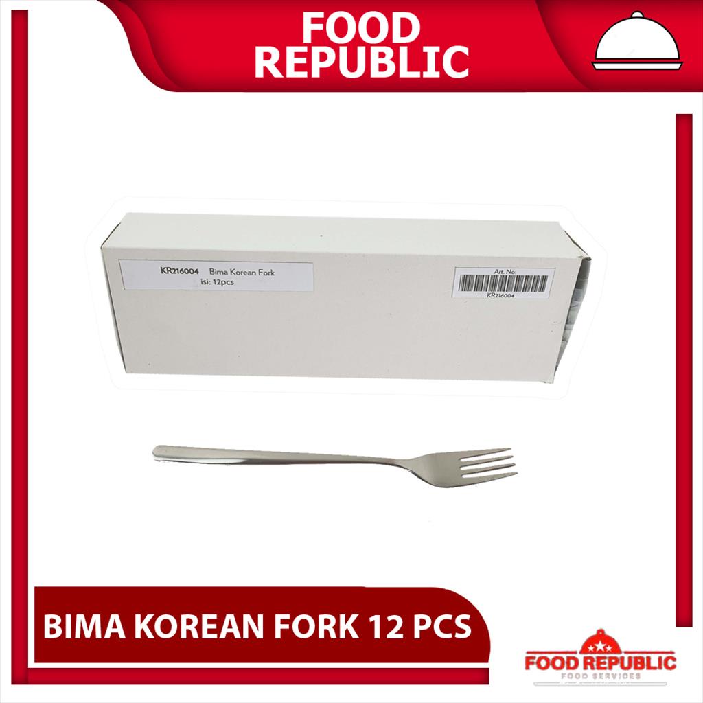Jual BIMA KOREAN FORK 12 PCS SET - GARPU KOREA KR216004 STAINLESS ...