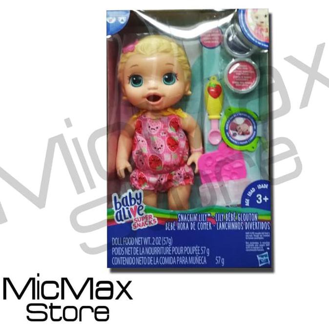 Jual Baby Alive Super Snacks Snackin Lily Doll Food Mainan Original Asli PROMO | Shopee Indonesia