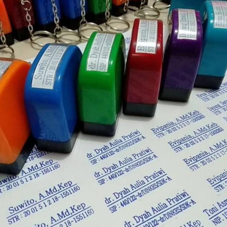 Jual JoH. MURAH STEMPEL NAMA BIDAN, DOKTER, UKURAN10X30 MM APOTEKER, JABATAN, NO HP. CUSTOM ...