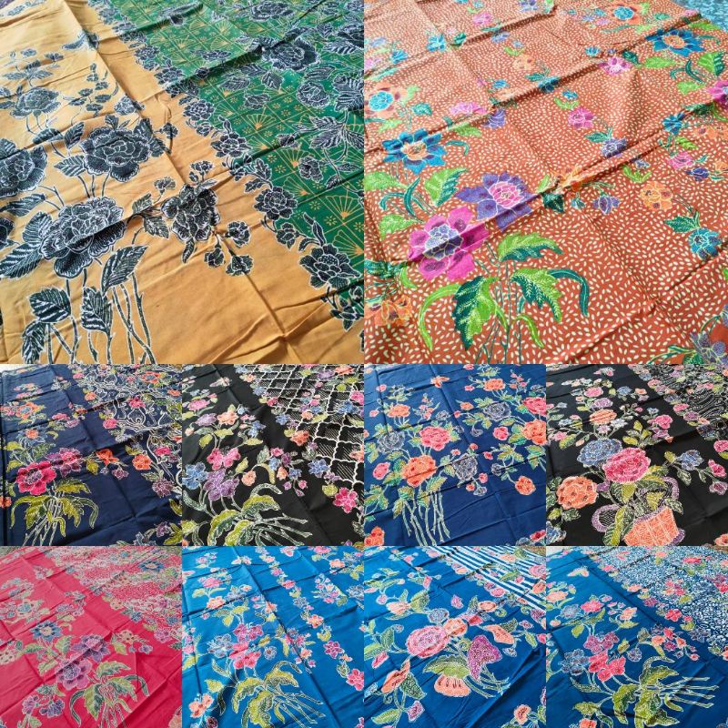 Jual KAIN BATIK ENCIM 2 MOTIF BUNGA/KAIN CAP ENCIM | Shopee Indonesia