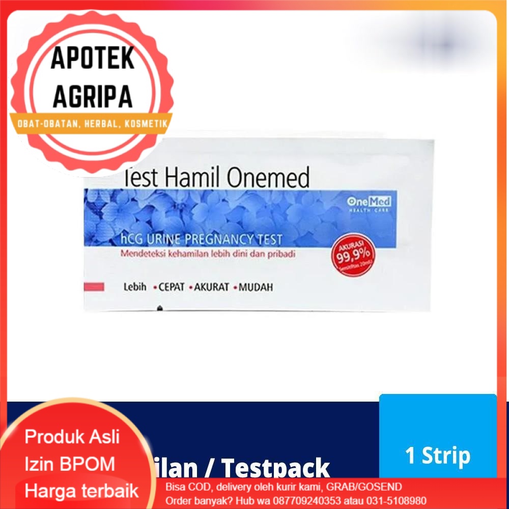 Jual Onemed Pregnancy Test Strip / Tes Kehamilan / Test Pack / Test ...