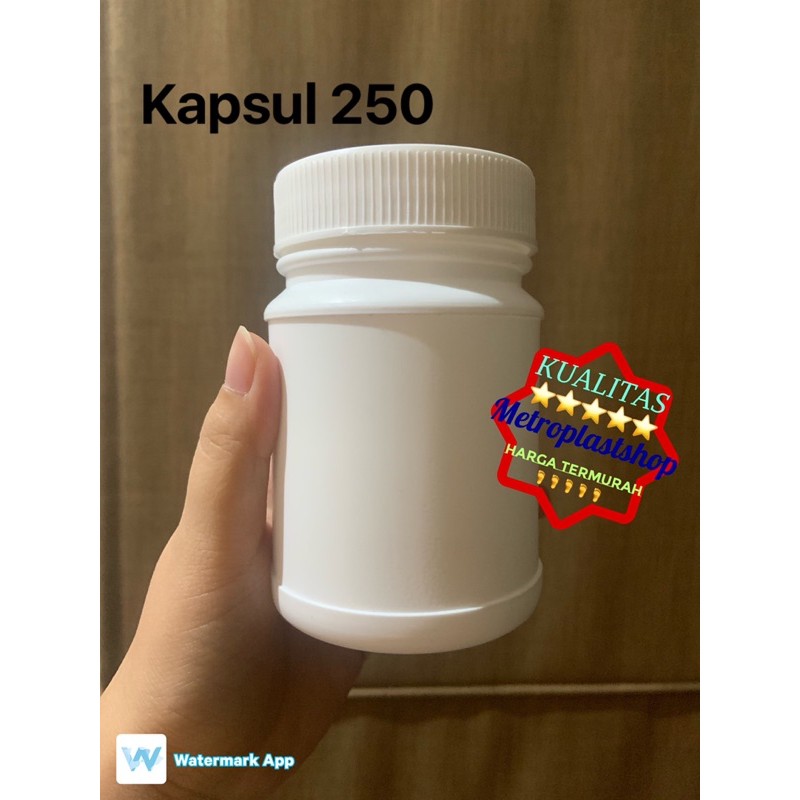 Jual botol kapsul 250 gram botol lem 250ml POTLEM POT LEM | Shopee ...