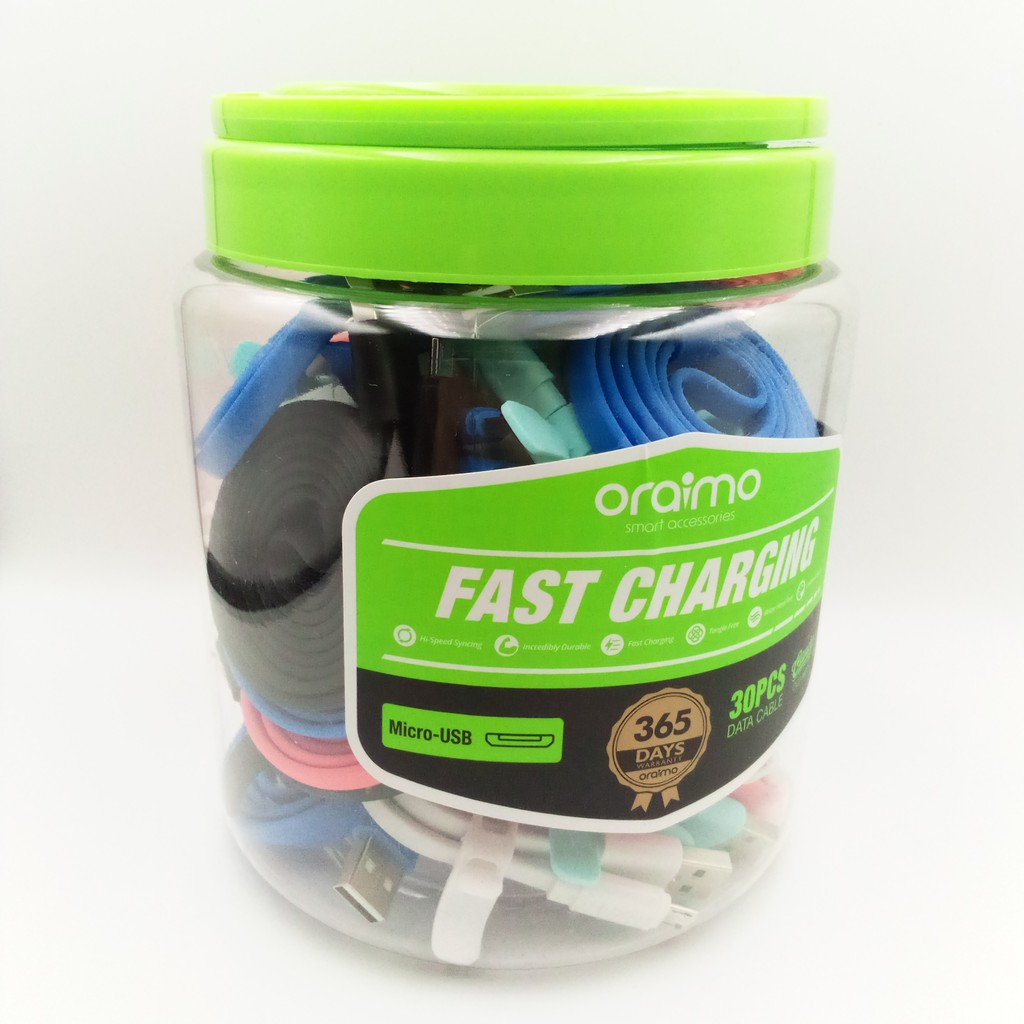 Jual (30PCS/TOPLES) KABEL ORAIMO CANDY OCD-M22 MICRO USB FAST CHARGER ...