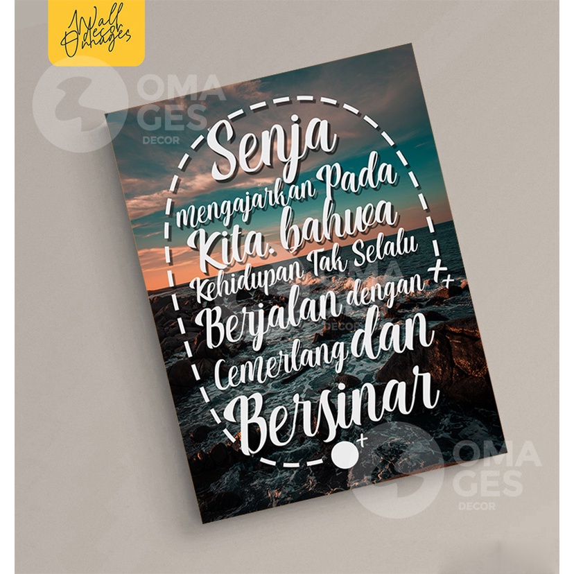 Jual omages poster kata motivasi dekorasi ruangan papan kayu | Shopee ...