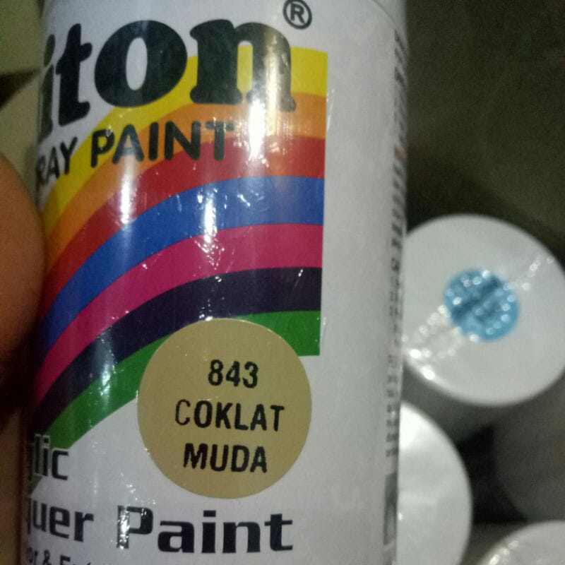 Jual cat semprot pilok pilok diton 300cc warna brown coklat tua coklat tua gelap coklat metallic ...