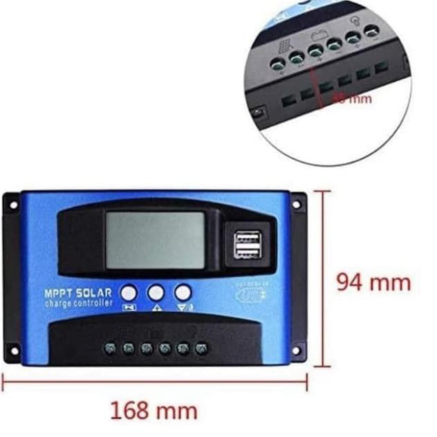 Jual Jaminan!!.>463ED Solar Charge Controller MPPT 50A 12V 24V Panel ...