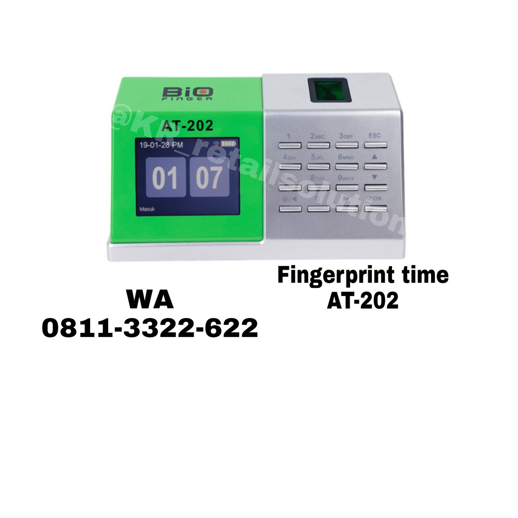 Jual KR BioFinger AT-202 NEW /Fingerprint Time & Attendance | Shopee ...
