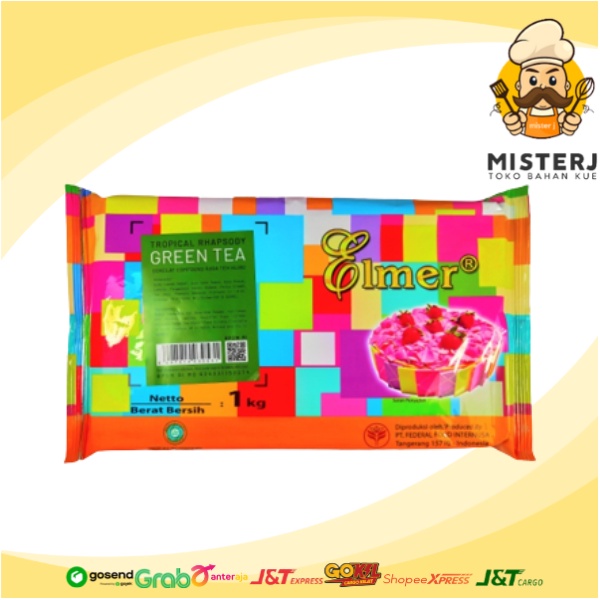 Jual Elmer Chocolate Tropical Compound Green Tea | 1 Kg | Coklat Teh ...