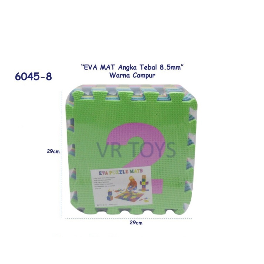 Jual Alas Lantai Anak Bayi Puzzle EVA MAT Angka / Playmat Baby 6045-8 ...