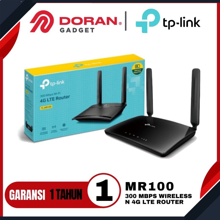 Jual TP-LINK TL-MR100 4G LTE Router 300 Mbps Wireless N 300Mbps ...