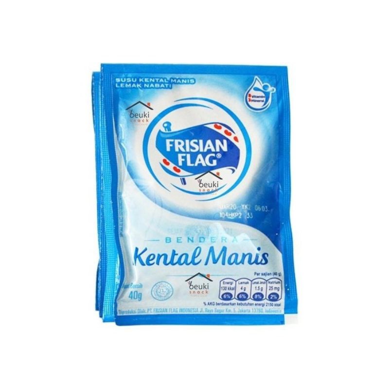 Jual Frisian Flag Bendera Krimer Putih Full Cream Renteng [6 sachet / 1 ...