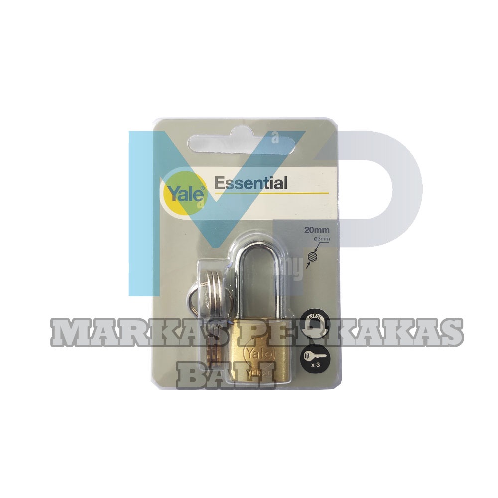 Jual Yale Essential Gembok 20mm Panjang Original Yale Essential ...