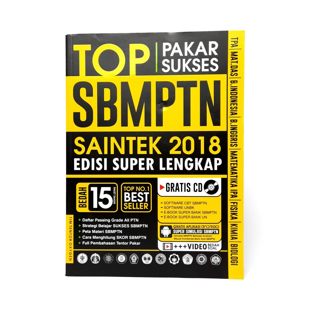 Jual OXYGEN PUBLISHER-BUKU TOP SBMPTN SAINTEK 2018 (edisi super lengkap + CD) | Shopee Indonesia