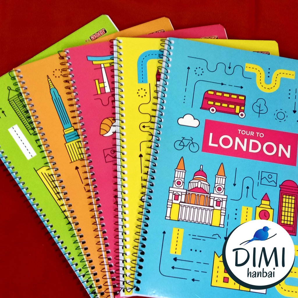 Jual [DIMI] Big Boss Buku Tulis Spiral Notebook B5 50 Lembar Bigboss ...