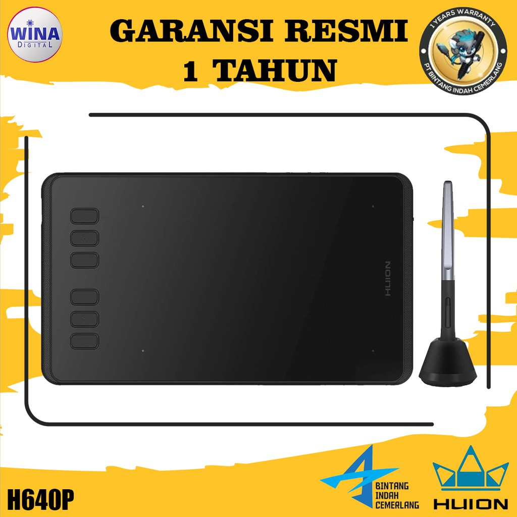 Jual Pen Tablet Drawing HUION H640P Garansi Resmi | Shopee Indonesia