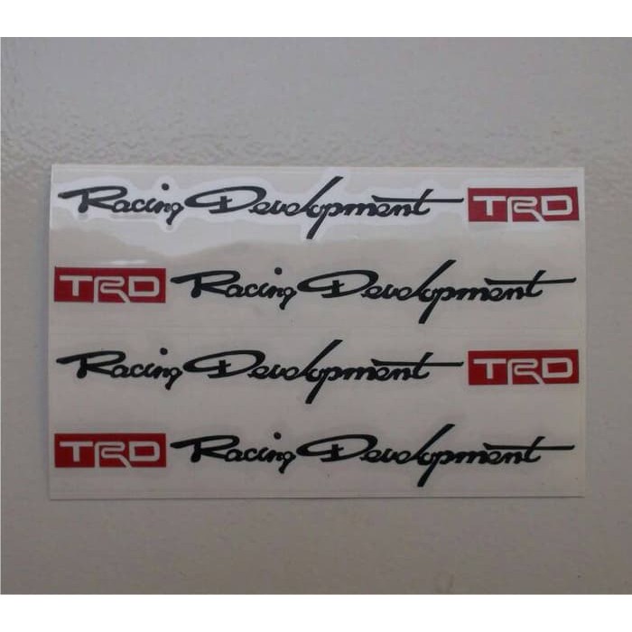 Jual Sticker Stiker Door Handle Pegangan Pintu Mobil TRD Racing ...