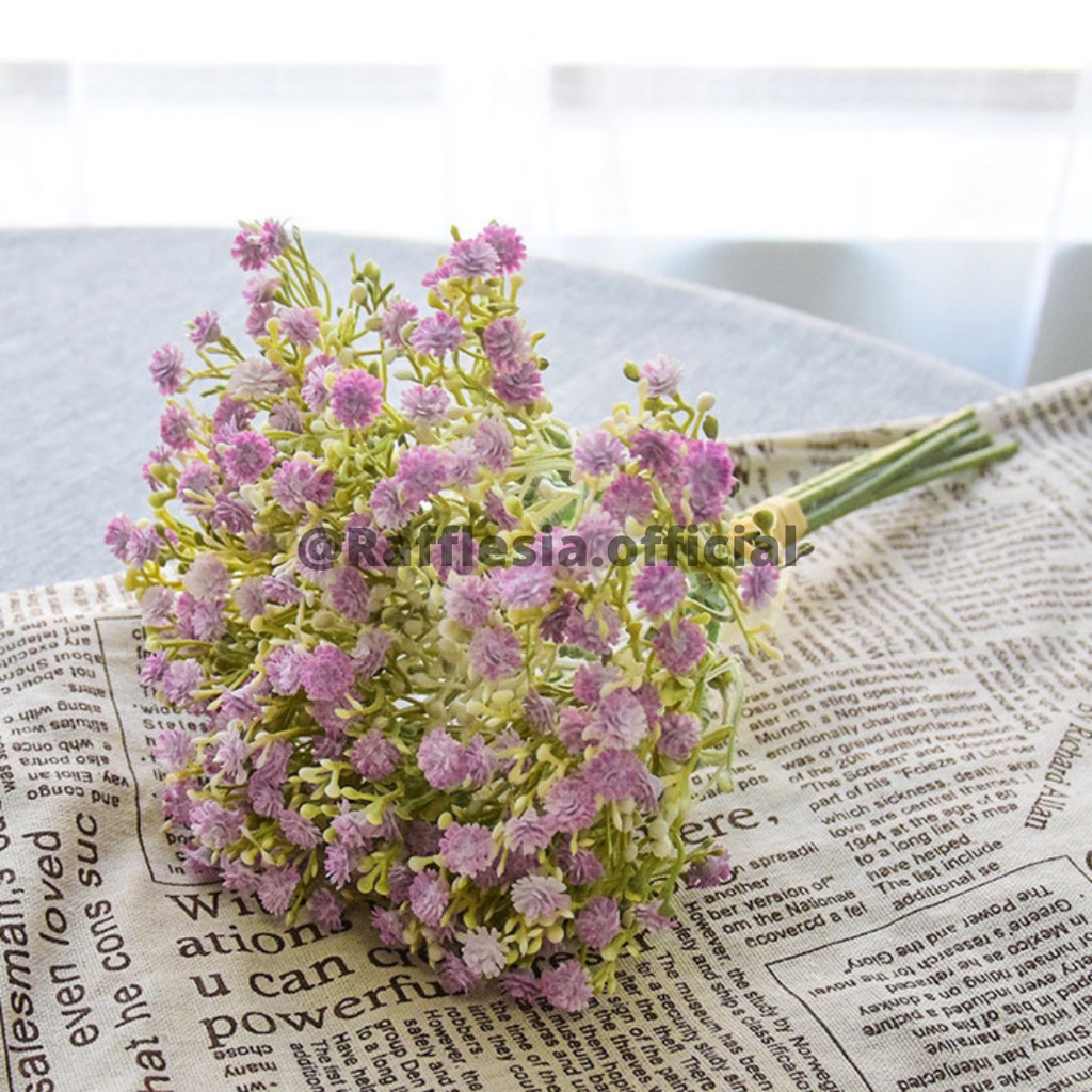 Jual BABY BREATH BUNGA ARTIFICIAL GYPSOPHILA BUNGA PLASTIK DEKORASI ...