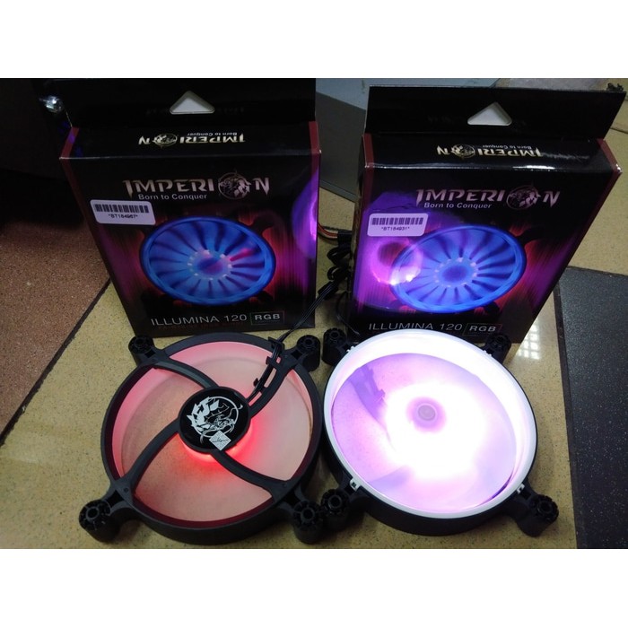Jual Imperion Illumina Fan Case 12cm Auto Led 7 Colour RGB - Imperion ...