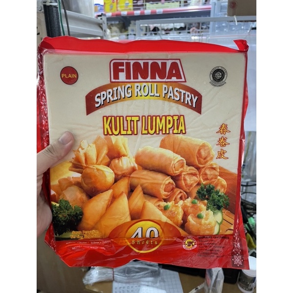 Jual Finna Spring Roll Pastry isi 40 ukuran 215mmx215mm kulit lumpia ...