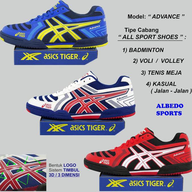 Jual Sepatu All Sport Asics Tiger Advance Badminton Bulutangkis ...