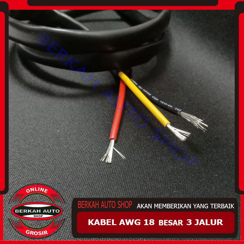 Jual Kabel AWG 18 body besar 3Jalur Original Jual Per 1Meter | Shopee Indonesia