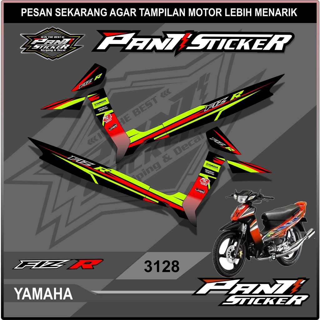 Jual Stiker Striping Fiz R Desain Racing Variasi List - Striping Fiz R ...