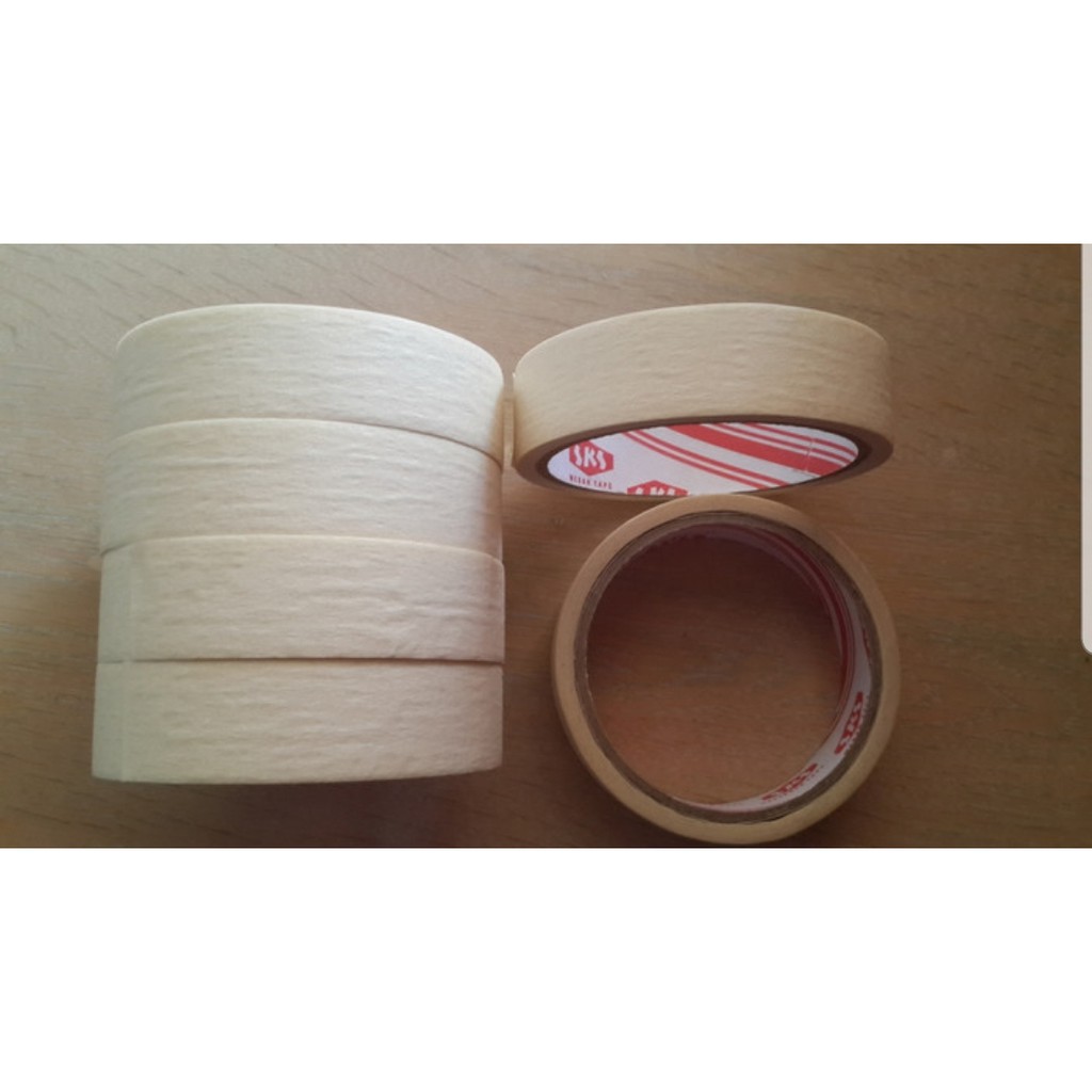 Jual Lakban Isolasi Solasi Selotip Kertas 24mm Kecil/ Masking Tape 1 ...