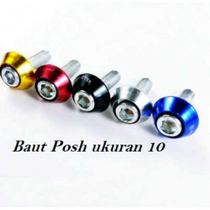 Jual baut posh L baut 10 baut plat nomor baut universal baut L | Shopee ...