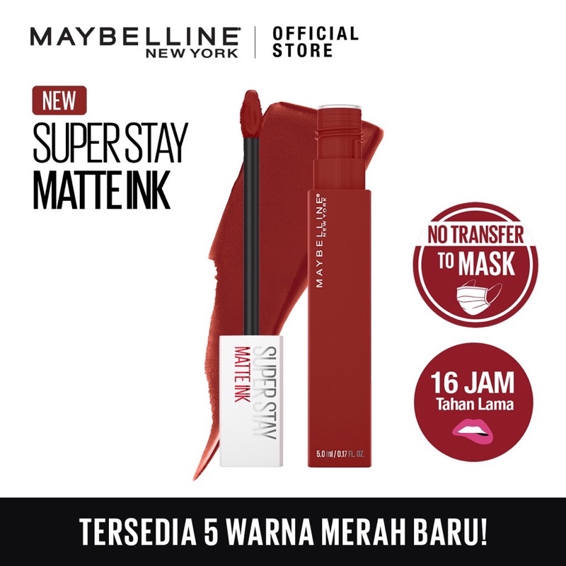 Jual Maybelline Superstay Matte Ink Reds Edition Liquid Matte Lipstick ...