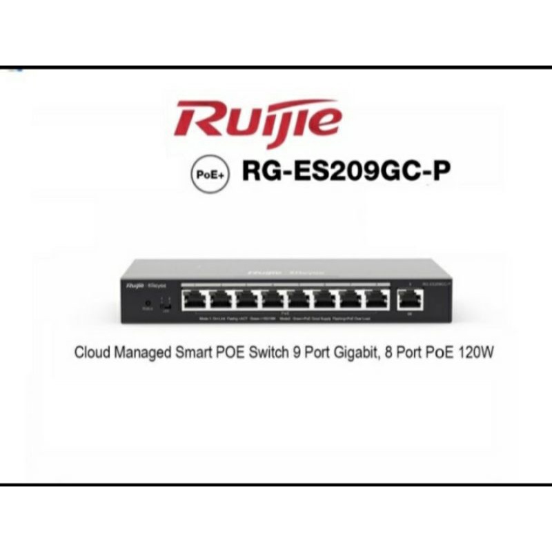 Jual Ruijie Reyee RG-ES209GC-P Cloud Managed 9 Port Gigabit Poe +Switch ...