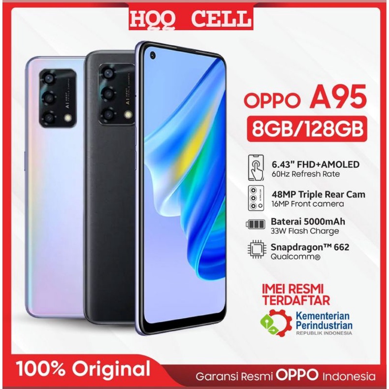 Jual Oppo A95 Ram 8/128GB, 33W Flash Charge, 5000Mah Battery, NFC, 48Mp ...