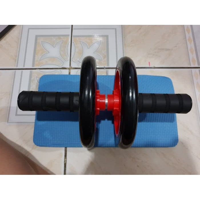 Jual AB WHEEL - Ab roller double wheel / Alat sit up / alat gym ...