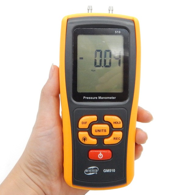 Jual Digital Manometer Pressure Gauge Differential - Ukur Tekanan merk ...