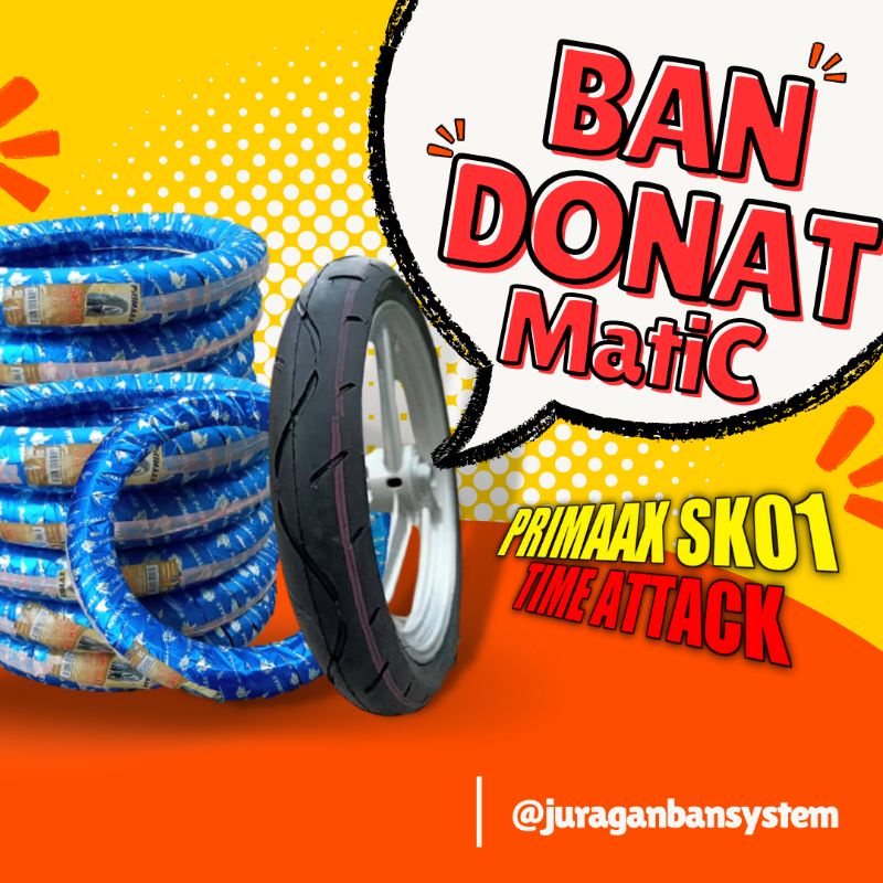 Jual BAN DONAT MATIK MATIC METIK PRIMAAX SK01 TIME ATTACK 80/80-14 90/ ...