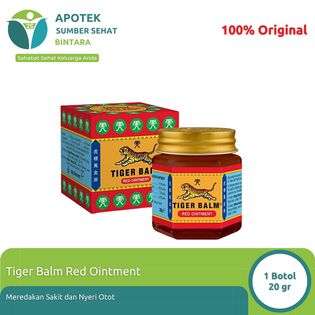 Jual Tiger Balm Red Ointment 20 gram | Shopee Indonesia