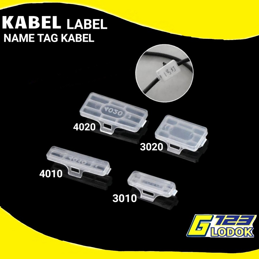 Jual Cable Label Name Tag Indentification ID Labeler Penamaan Kabel ...