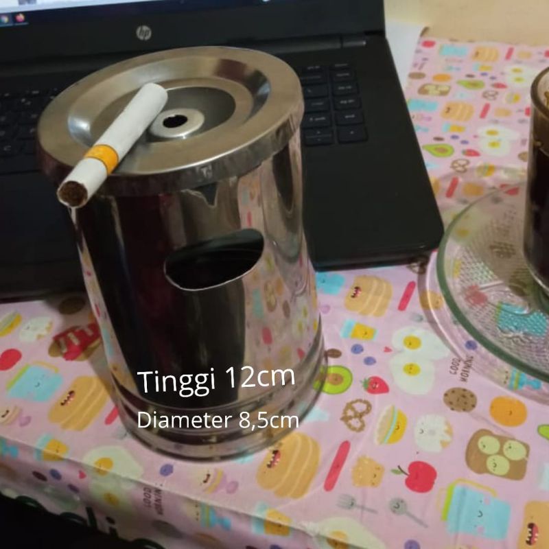 Jual ASBAK MINI STAINLESS TONG SAMPAH ASBAK SEKAR ROKO | Shopee Indonesia