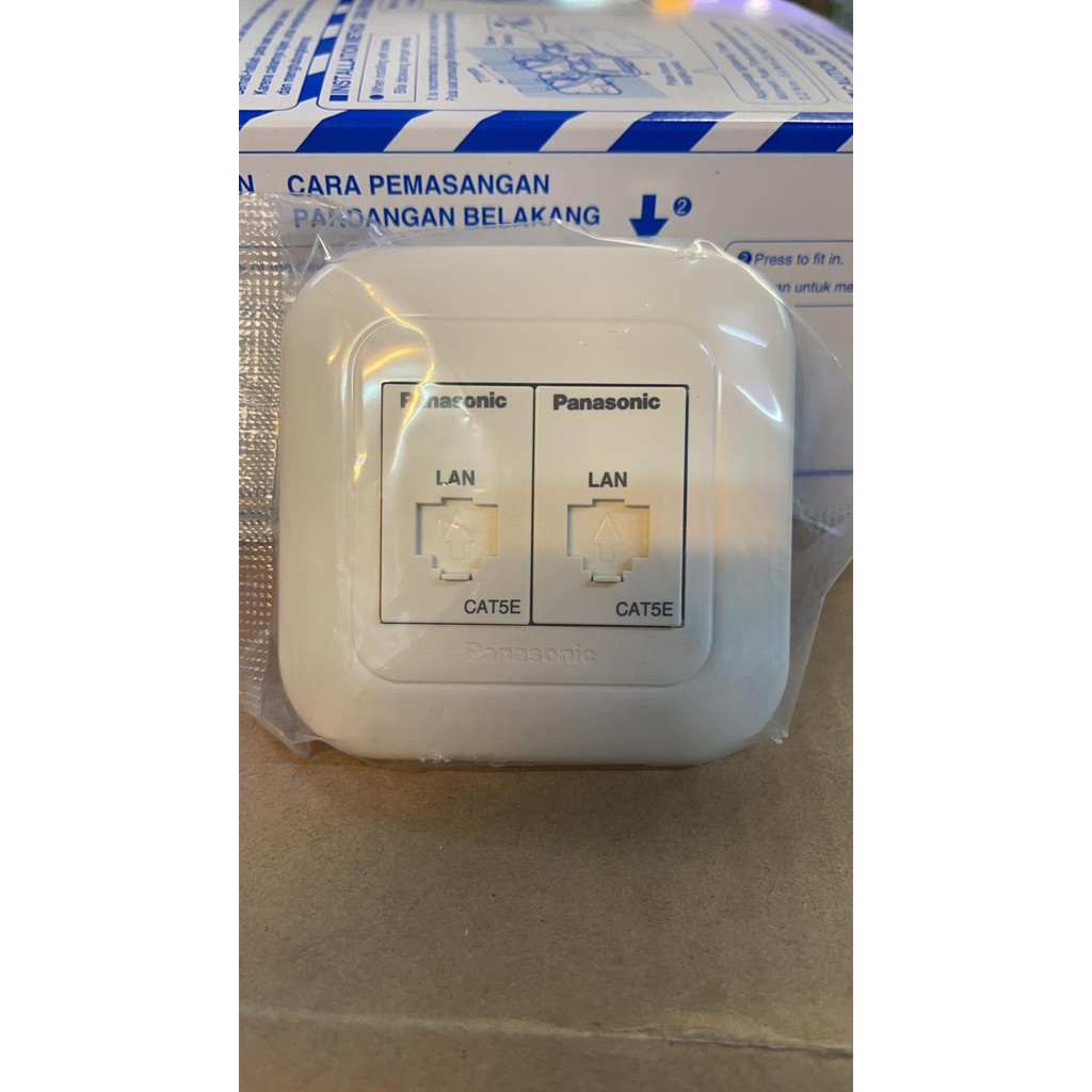 Jual Panasonic Wide Series Data LAN Cat 5 + Cat 5 | Shopee Indonesia