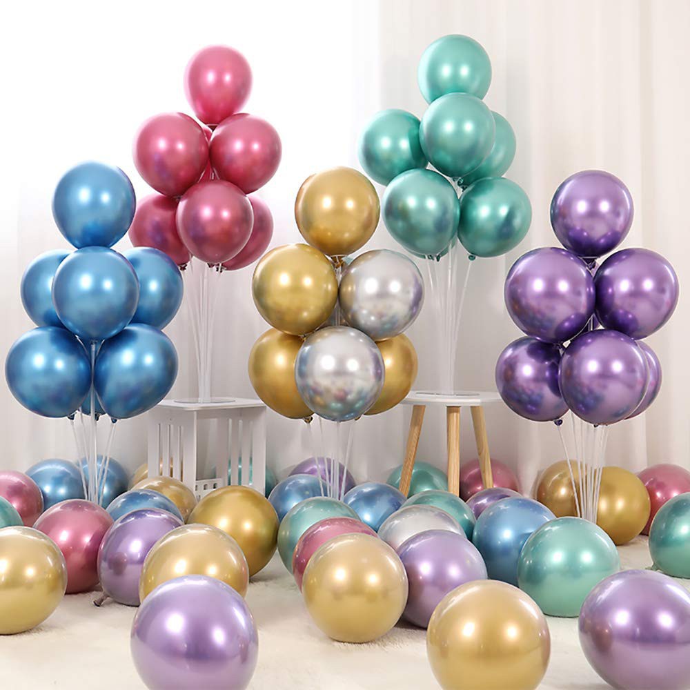 Jual Balon latex Chrome 12 inch pack / pak isi 50 pcs | Shopee Indonesia