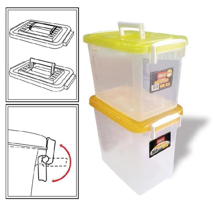 Jual HONGTA - UKURAN 11 LITER !!! Container / Kontainer Storage Box SB ...