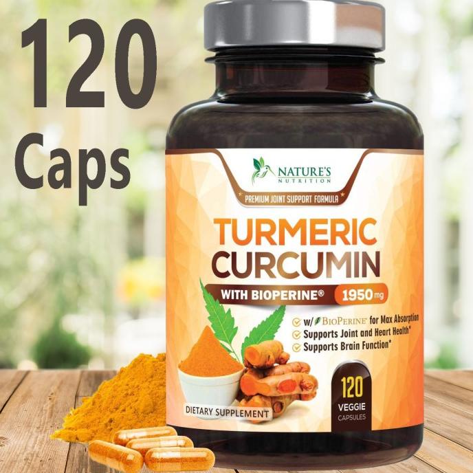 Jual Nature's Turmeric Curcumin with BioPerine Extra Strength ...