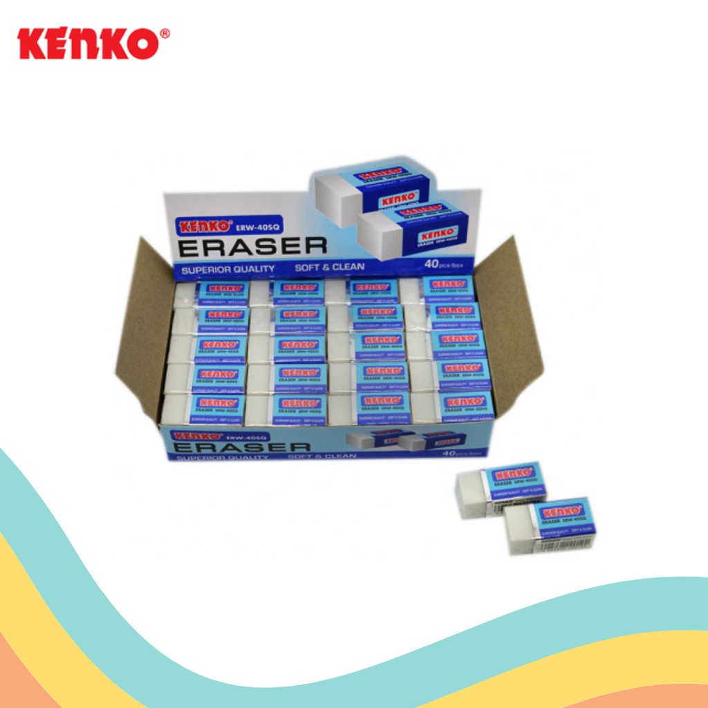 Jual PENGHAPUS KENKO ER-40 SQ PUTIH (1 BOX) | Shopee Indonesia