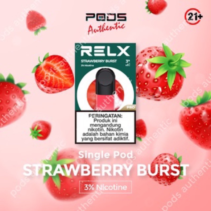 Jual RELX PODS - Strawberry burst isi 1 | Shopee Indonesia