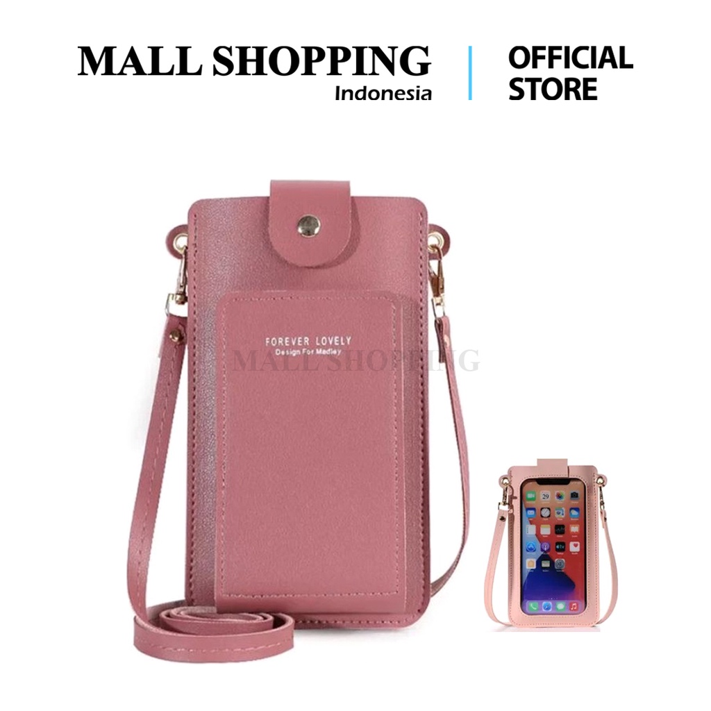 Jual (COD) Tas Hp Selempang Wanita Transparan Multifungsi Model Korea MALL SHOPPING | Shopee ...