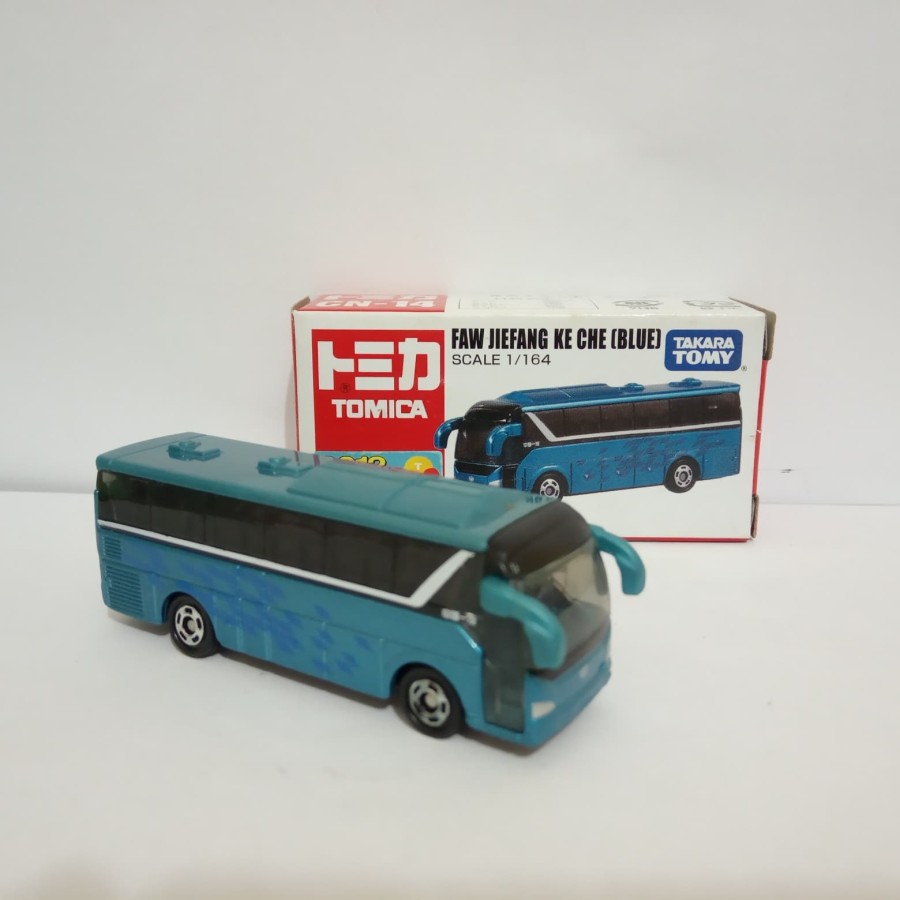 Jual Tomica CN-14 Faw Jiefang blue bus biru diecast miniatur bis reguler murah/mainan anak ...