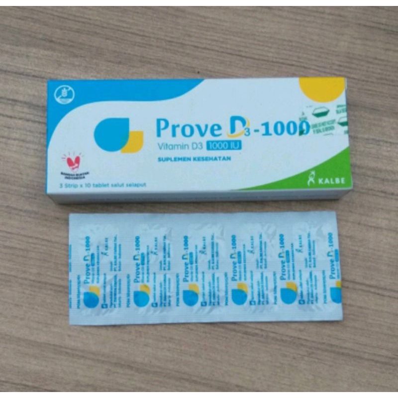 Jual Prove D3 1000 ui strip 10 tablet | Shopee Indonesia