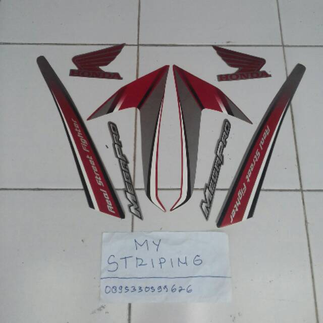 Jual Stiker new megapro 2010 2011 merah | Shopee Indonesia